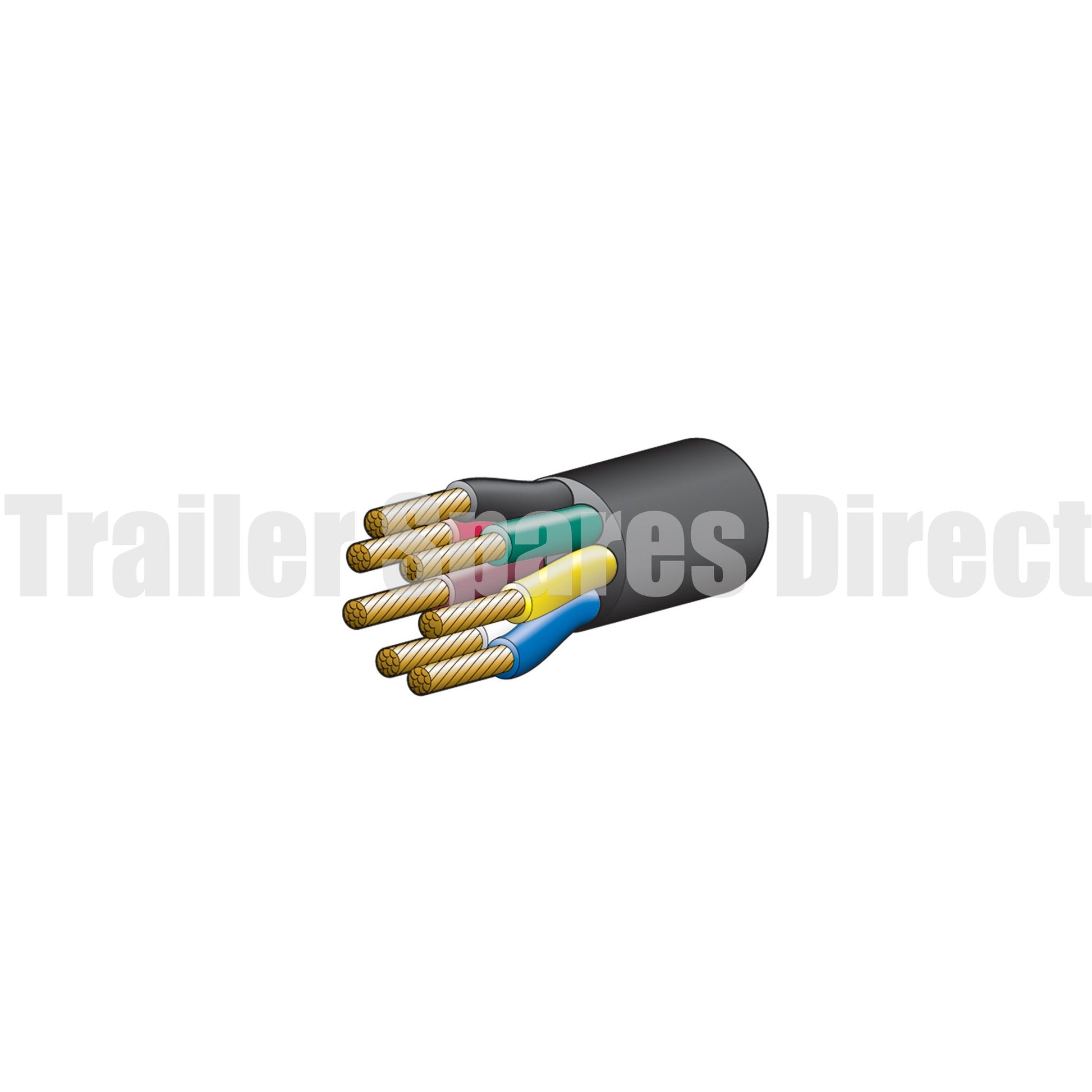 7 core trailer wire 4mm 15amp - per metre | Trailer Spares Direct ...