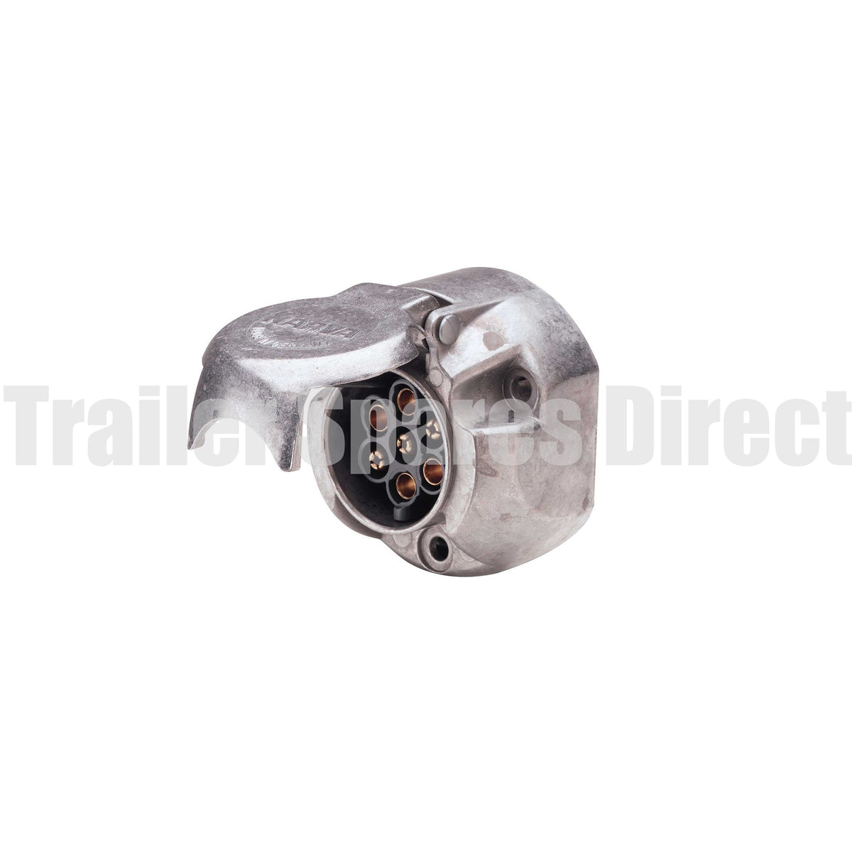 7 pin large round metal socket | Trailer Spares Direct
