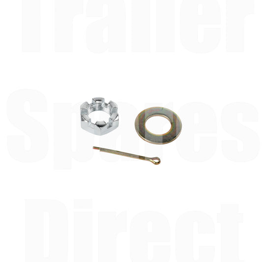 Axle Nut kit - 1 inch Fine Thread with low profile castellated nut ...