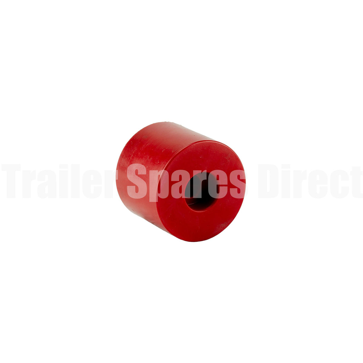 Front end cap 2.5 inch red poly - 17mm centre | Trailer Spares Direct