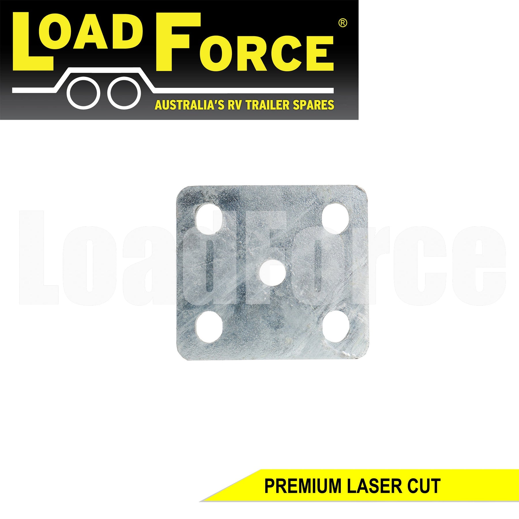 U-bolt fish plate 10mm galvanised for 60mm wide springs and 5/8 inch U ...