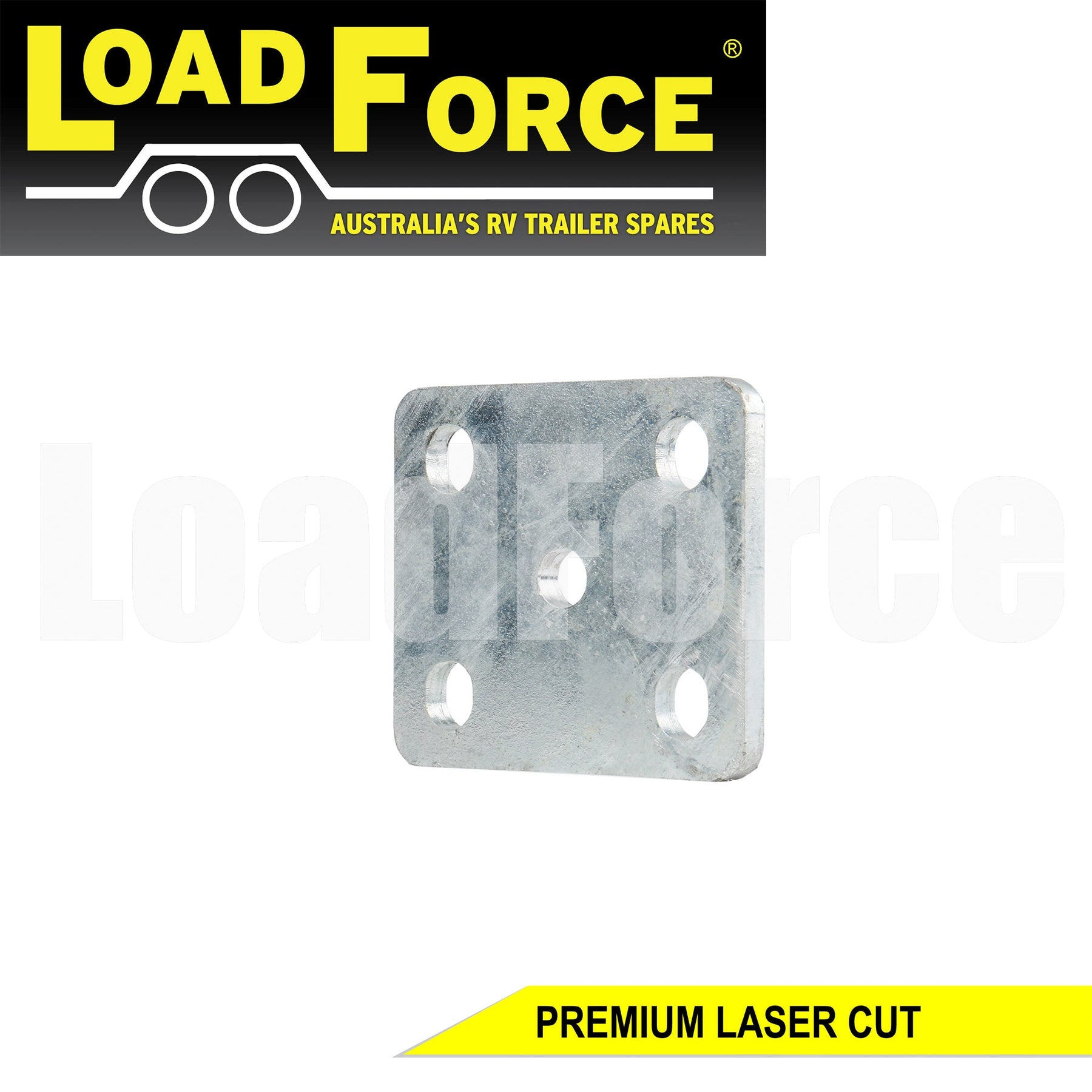 U-bolt fish plate 10mm galvanised for 60mm wide springs and 5/8 inch U ...