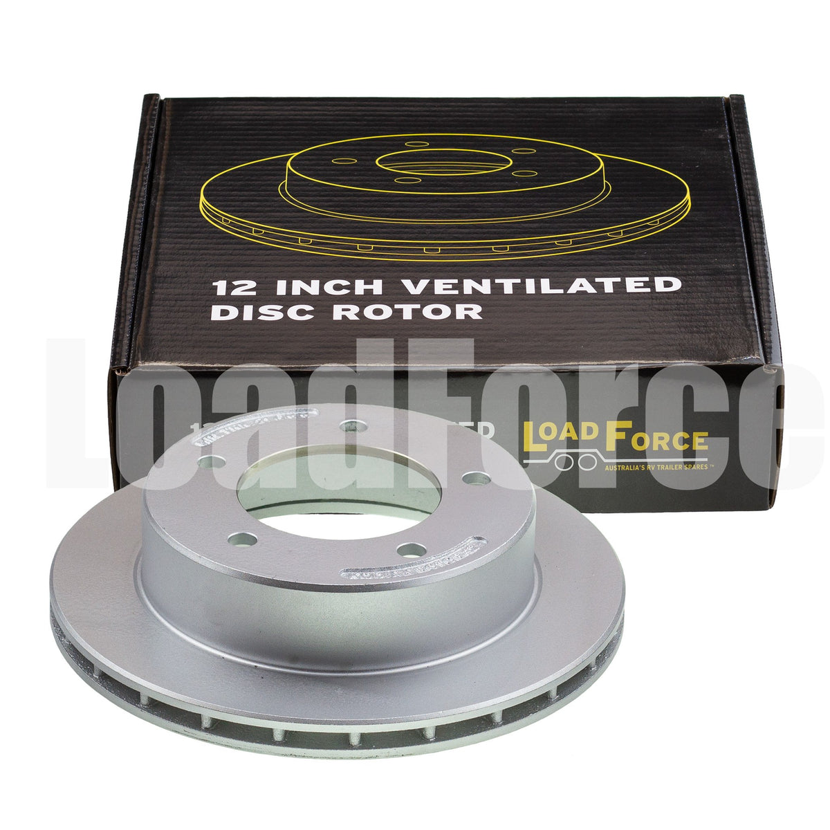 Ventilated dacromet disc rotor 310mm x 24mm LandCruiser 5 stud - for TX ...