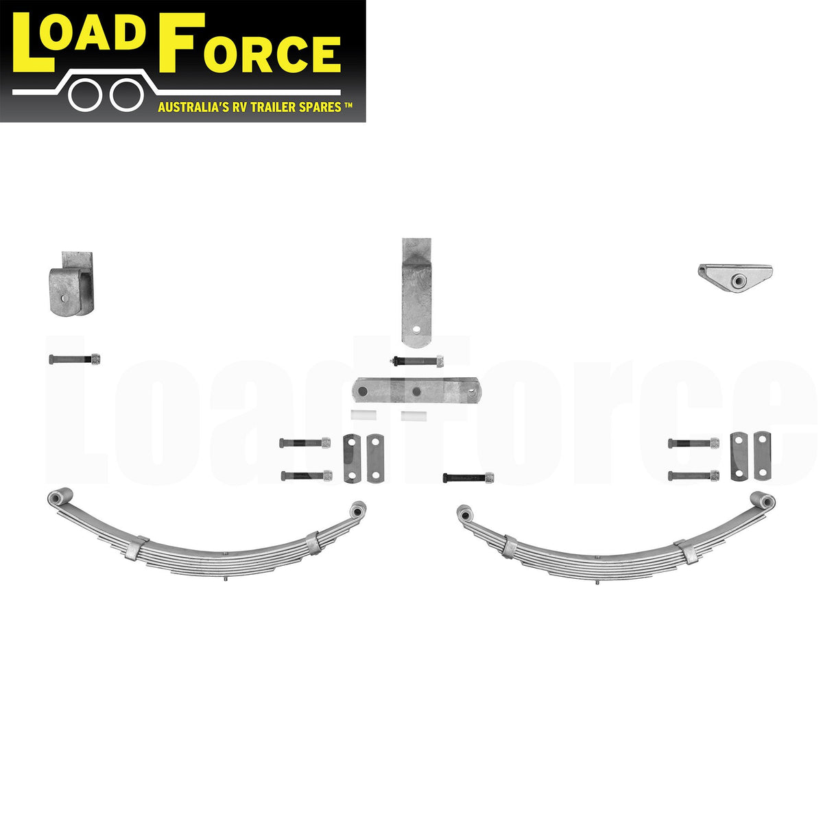 Galvanised Dacromet Rocker Spring Kit 4500kg 60mm Tandem | Trailer ...