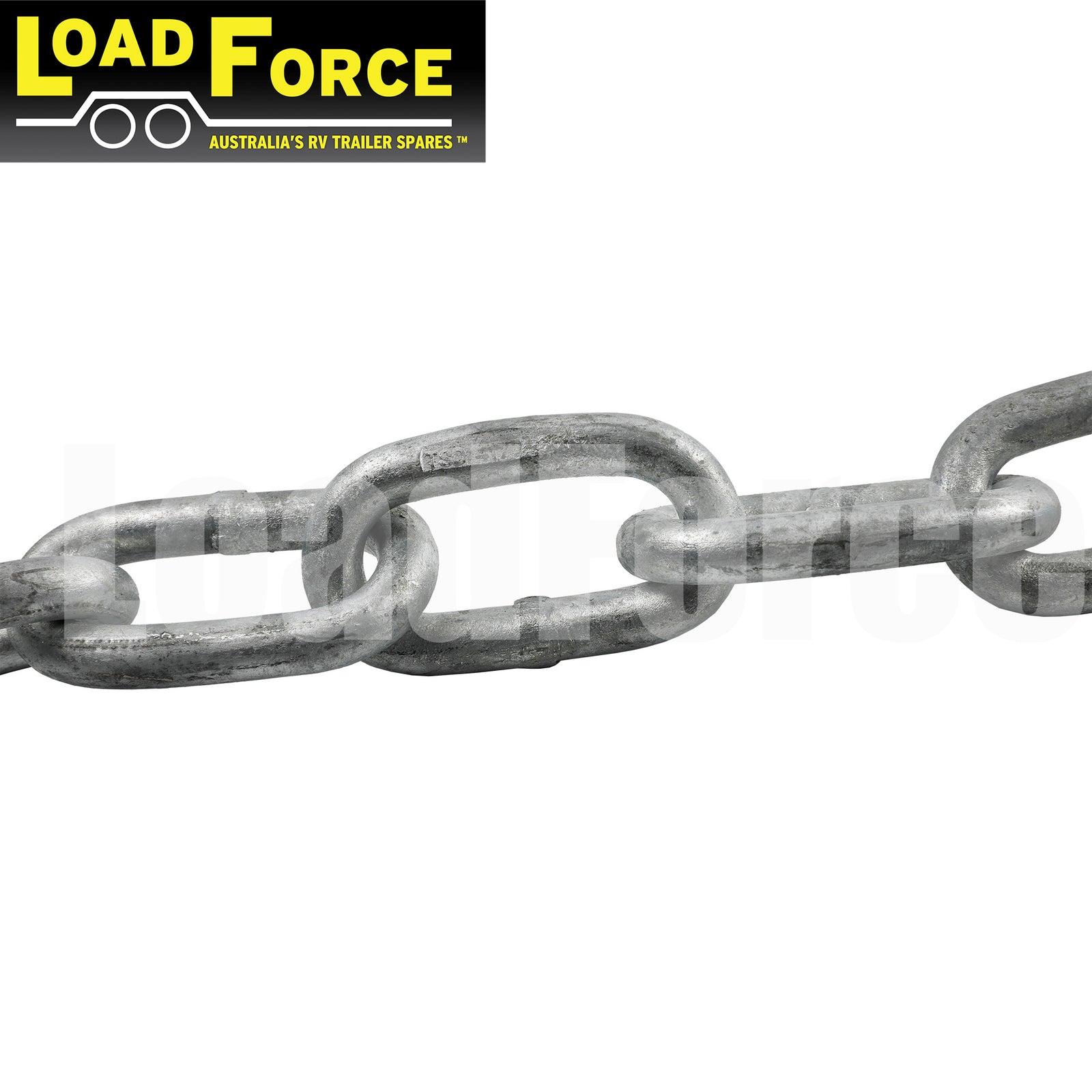Trailer safety chain 13mm galvanised rated 3500kg - pre-cut 1000mm ...